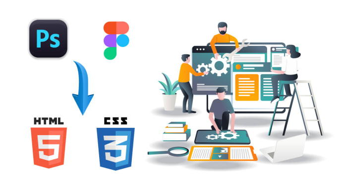 Convert Your Psd Or Figma File Into Html And Css By Adrianwalker264