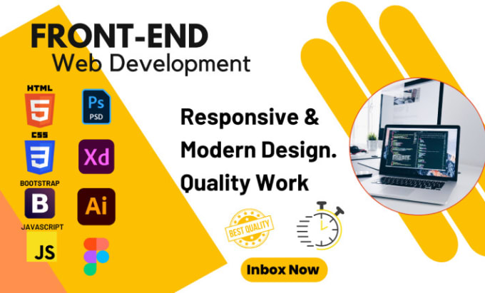 Be Your Frontend Web Developer Using Html Css Bootstrap Javascript