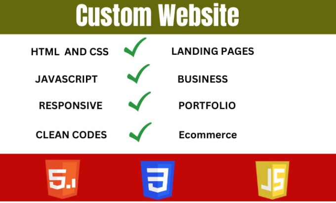 Build Custom Website From Scratch With Html Css And Javascript By