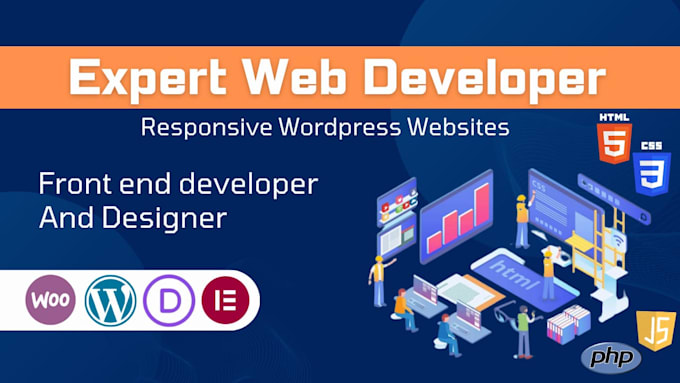 Be Your Front End Web Developer Using Html Css Js By Pk Developer23