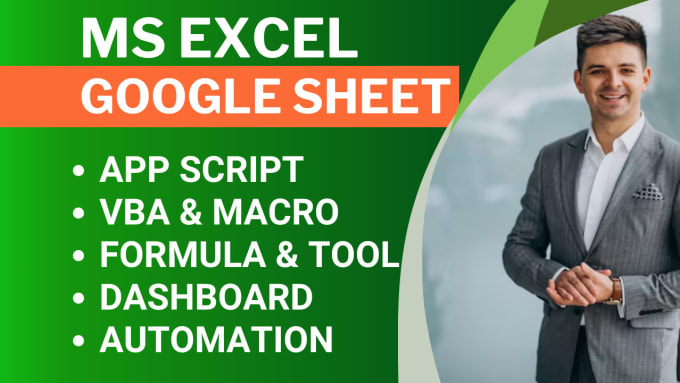 Do Excel Vba Macros Formulas Dashboard And Google Spreadsheet By