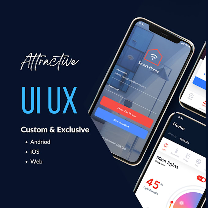 A Custom Ui Ux Design For Your Android Ios And Web Apps By Hassan