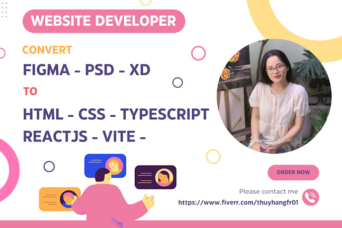 Convert Figma Psd Xd To Html Css With Reactjs And Vite By Thuyhangfr01