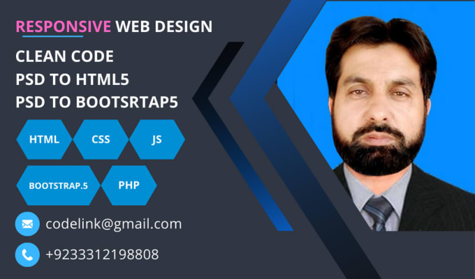Do Frontend Web Development Figma To Html Css Bootstrap Javascript By