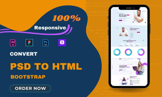 Convert Psd Figma Xd To Html Css Responsive Website By Social Share15