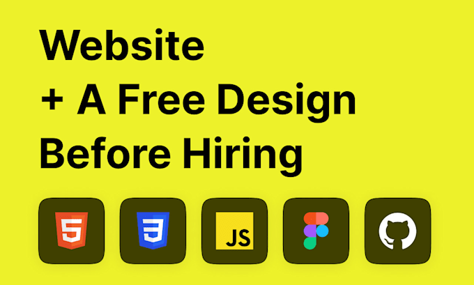 Design And Build Your Website With Html Css And Javascript By Georgeramzi Fiverr