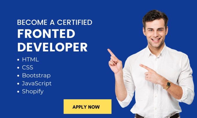 Do Fronted Development In Html Css Javascript Bootstrap Shopify Custom
