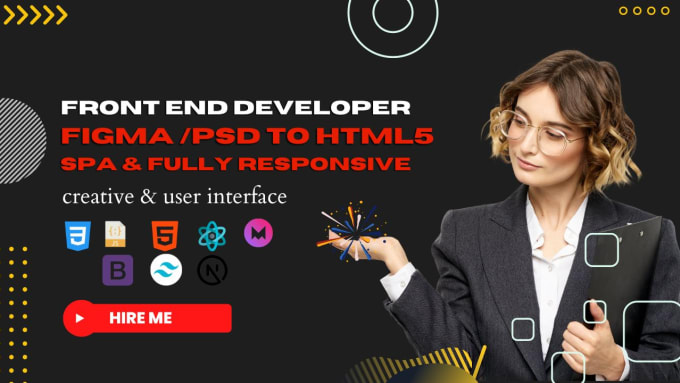 Be Your Front End Developer React Next Html Css Bootstrap