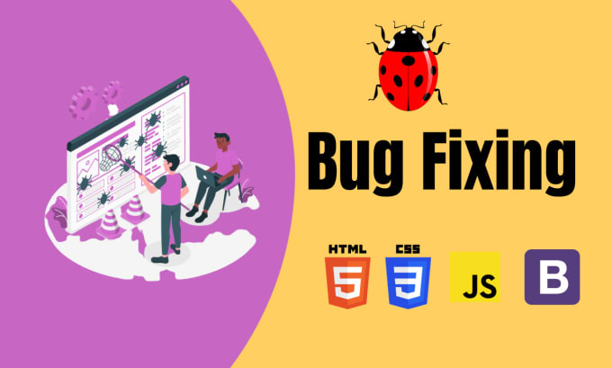 Fix Html Css Bugs Resolving Javascript Error And Responsive By