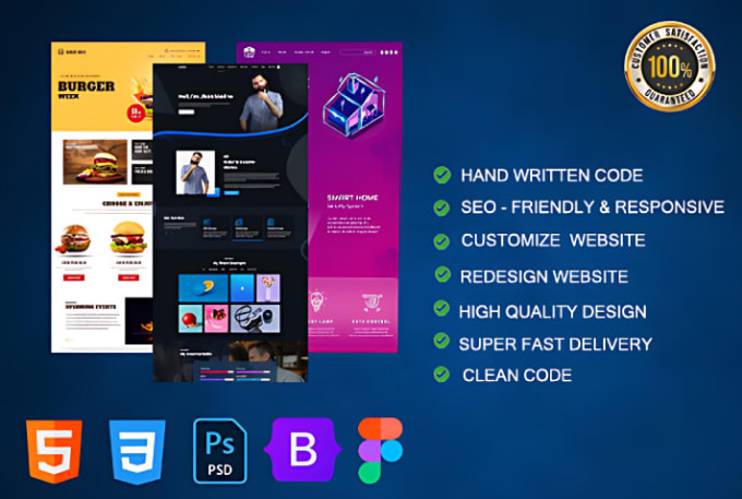 Do Pixel Perfect Website Html Css Bootstrap Magic By Jannatulruma