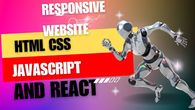 Create A Responsive Website By Using Html Css Bootstrap Js And React