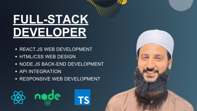 Be Your Full Stack Developer Using React Js Html Css And Node Js By