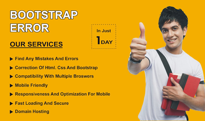 Edit And Fix The Html Css Bootstrap And Javascript Errors Within 12