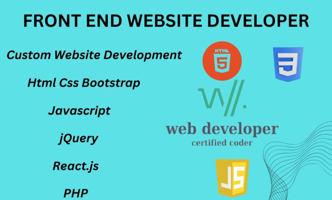 Be Your Front End Web Developer Using Html Css And Javascript By