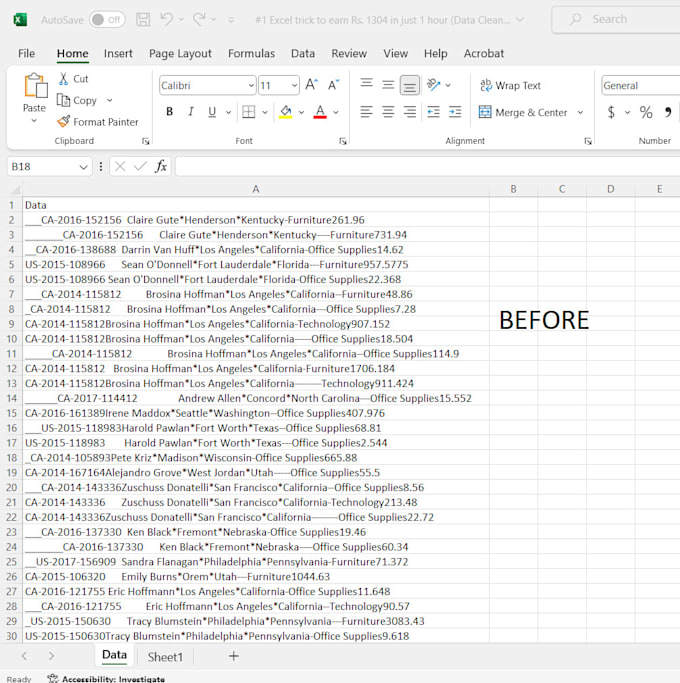 Do Data Cleaning Duplicate Removal And Formatting By Narenvsharma Fiverr
