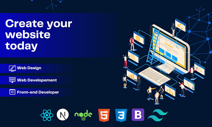 Be Your Web Developer Using Reactjs Nextjs Tailwindcss Bootstrap