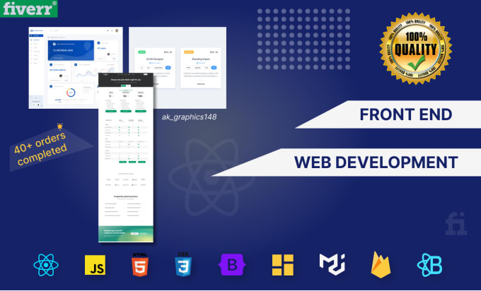 Be Your Frontend Web Developer Using React Html Css Bootstrap And