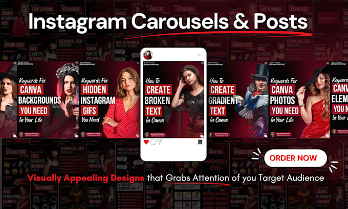 Design Visually Appealing Carousels And Posts For You By