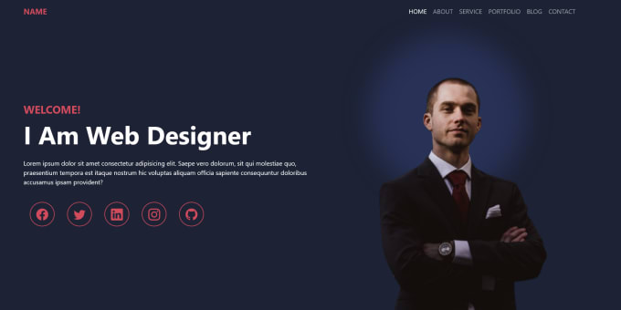 Create A Customised Website Using Html Css And Javascript By