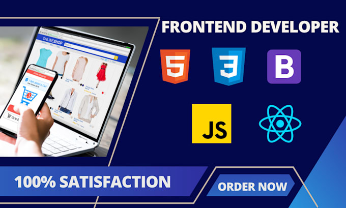 Be Your Front End Web Developer Using React Js Html And Css By M Nasir