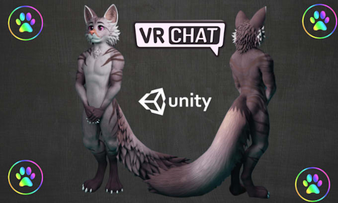 Do Custom Furry Vrchat Avatar Vseeface D Furry Model Nsfw Fursona