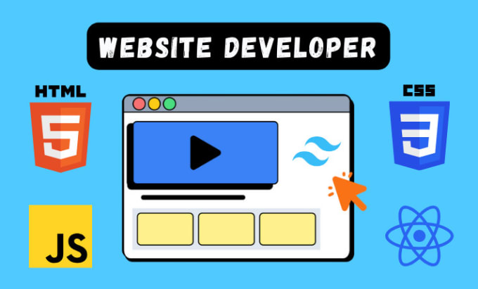 Be Your Frontend Web Developer Using Html Css Js Reactjs And Tailwind