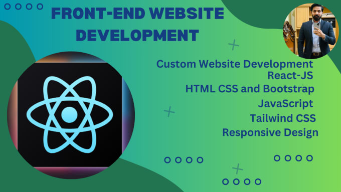 Be Your Front End Web Developer Using Html Css Tailwind And React Js
