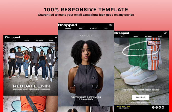 Design A Professional Responsive Html And Css Email Template By