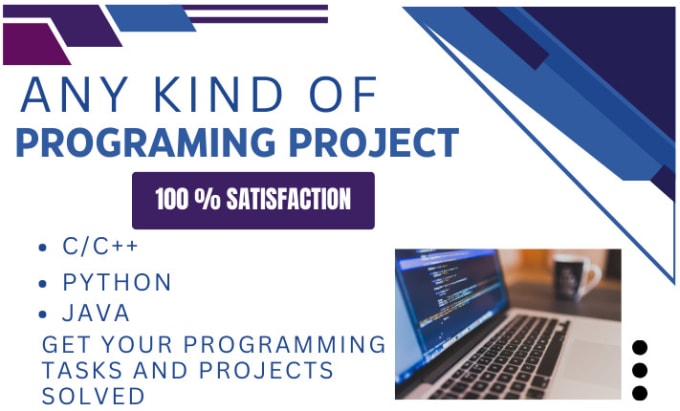 Do C Cpp Java Python Javascript C Sharp Projects Or Tasks With Great