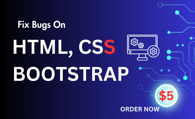 Resolve Html Css Bootstrap Problems In An Hour By Furqan Advani Fiverr
