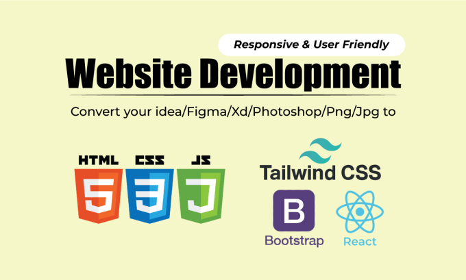 Do Frontend Web Development Html Css Tailwind Css Bootstrap Javascript