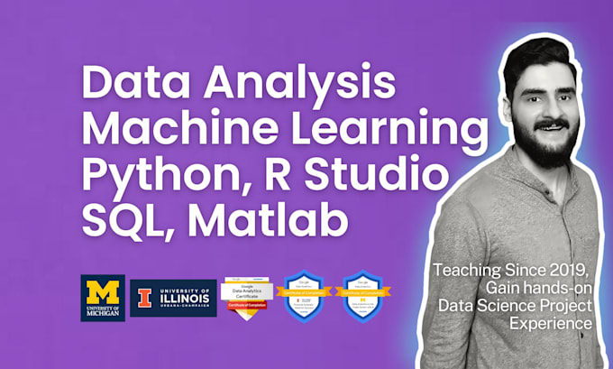 Teach You Machine Learning Data Analysis With Python Sql R Studio Matlab By Markstrategy