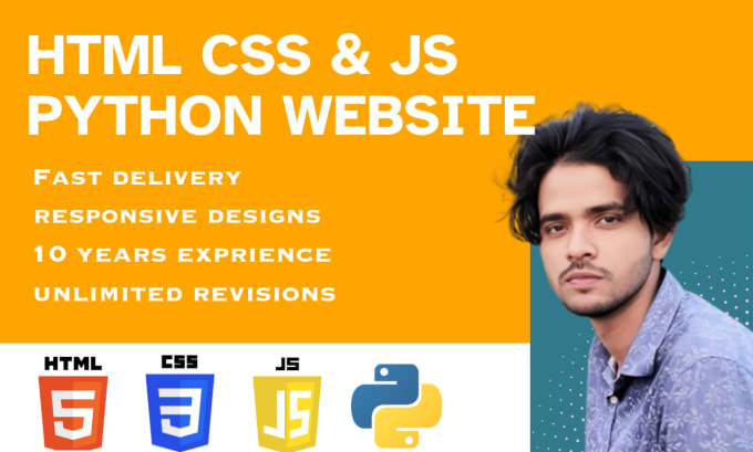Develop Responsive Website With Html Css Js Reactjs And Python By
