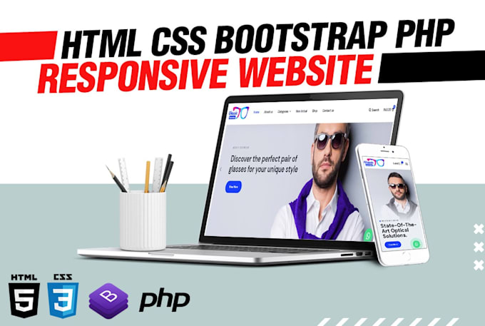 Design Develop Custom Responsive Website In Html Css Php Javascript
