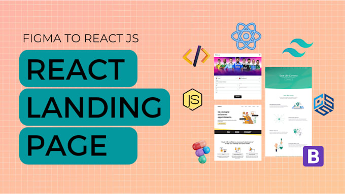 Develop A Responsive React Landing Page With Tailwindcss By Sunnysakib