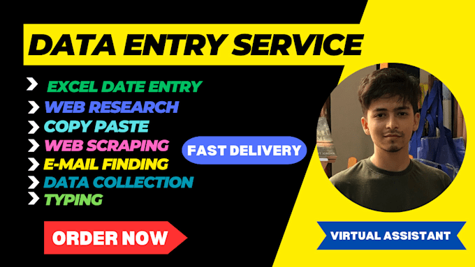 Do Fastest Data Entry Web Scraping And Excel Data Entry By