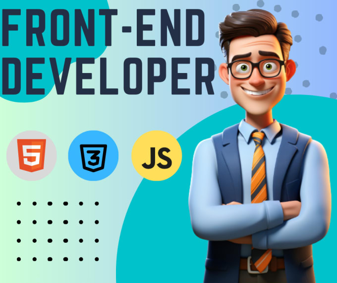 Be Your Frontend Web Developer Using Html Css And Javascript