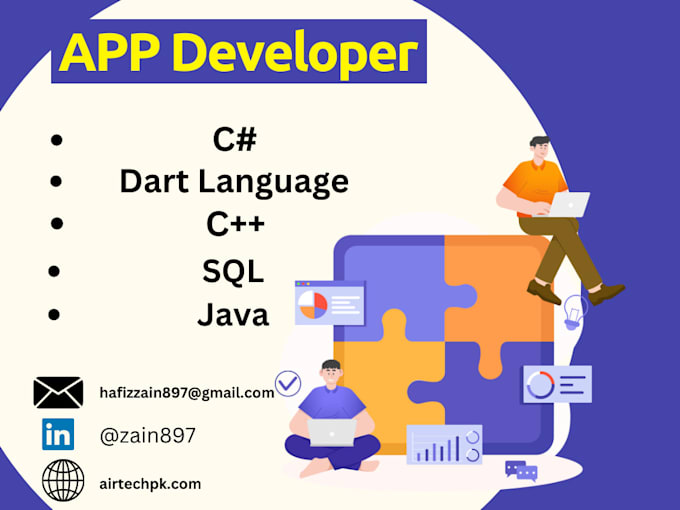 Do C Sharp And Sql Developer Dart Java Programmer By Zain Coder Fiverr
