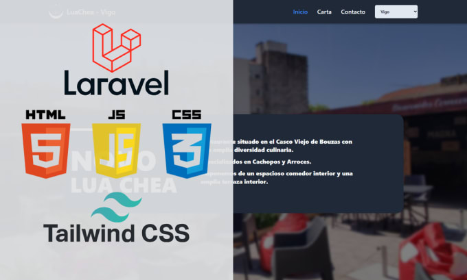 Develop Website Html Css And Js Or Laravel Js And Tailwind Css By