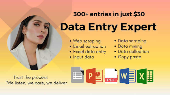 Do Data Entry Web Scraping Email Scraping Data Extraction Data