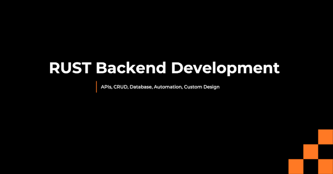 Be Your Backend Developer With Rust Language By Webstackhub Fiverr
