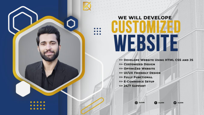 Develop And Design Custom Website Using Html Html5 Css Js Php By