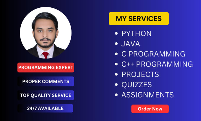 Do Python Java C Cpp Programmer For Code Development Projects And