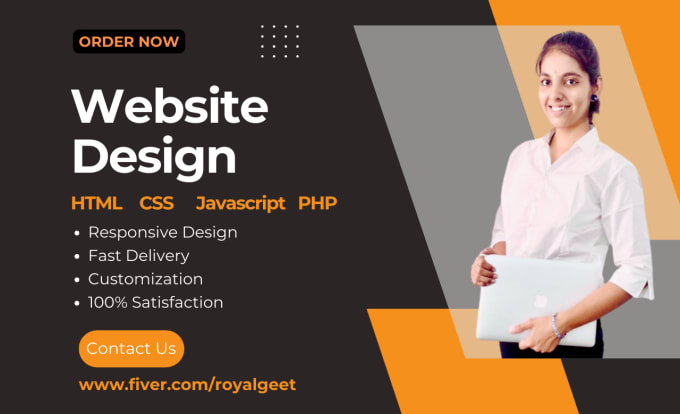 Design Professional Responsive Website In Html Css Js Php Mysql By