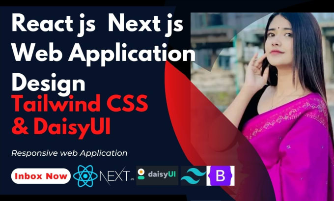 Build Web App React Js Next Js Tailwind Css Daisyui Bootstrap Website