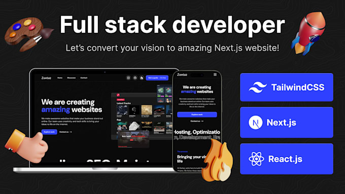 Do Reactjs Nextjs Tailwindcss Figma React Nodejs Jobs By Aruzoyt Fiverr