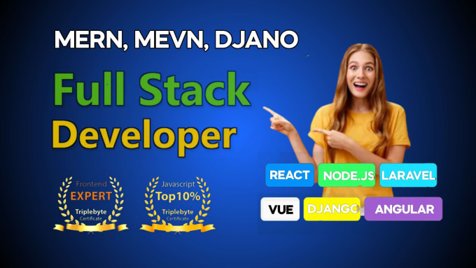 Be Your React Node Vue Laravel Angular Django Symfony Full Stack