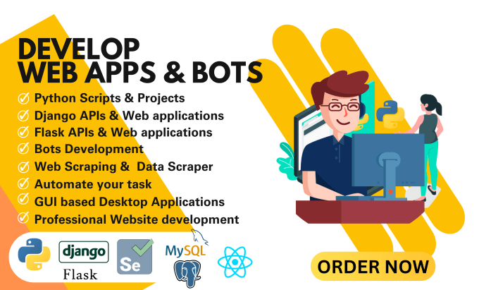 Be Your Python Programmer Flask Django Web Application Api Scraping