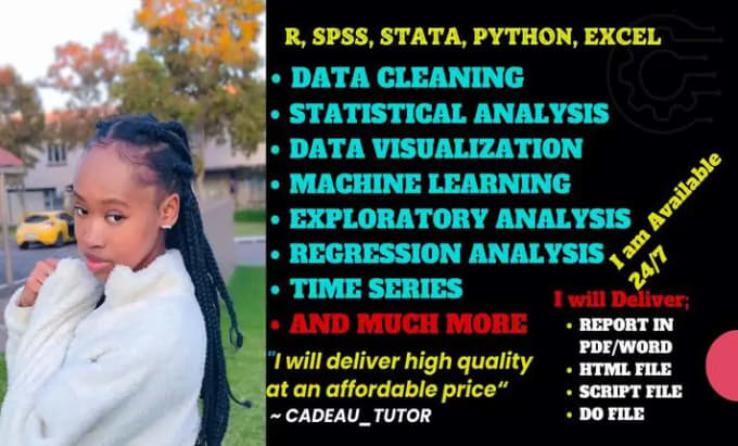 Do Statistical Data Analysis R Coding Stata Spss Excel Python