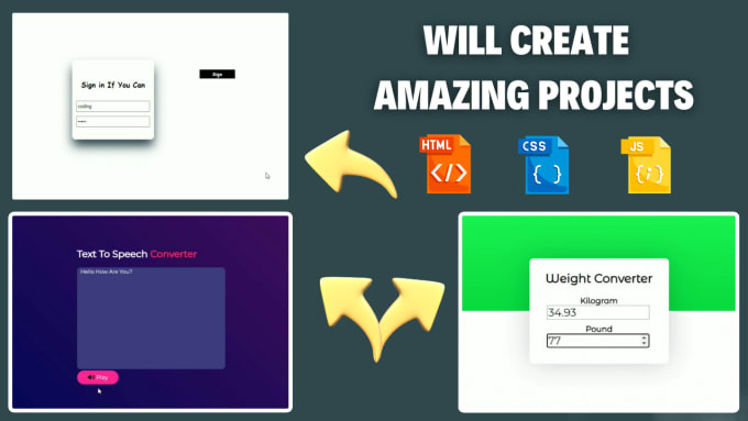 Create And Clone Amazing Projects Using Html Css And Js By Mh